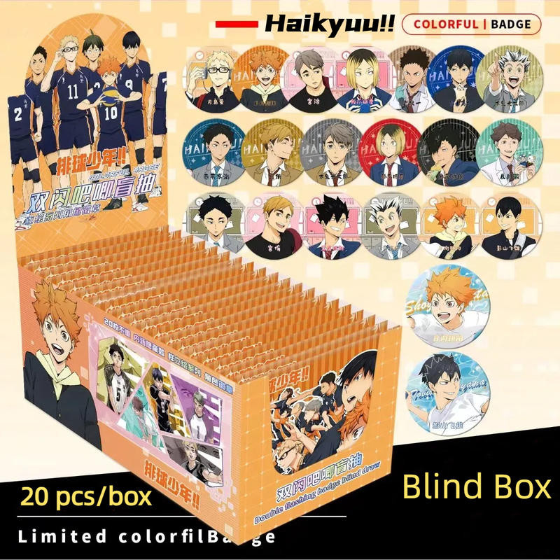 Haikyuu!! Anime Merchandise Blind Box – Chân huy hiệu Flash 75mm, Bộ 20 ...