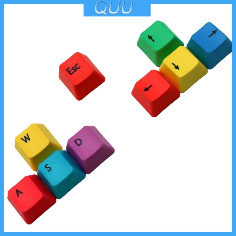 Quu Thay thế cho Key Caps OEM Profile PBT RGBY Modifiers Keycaps WASD ...