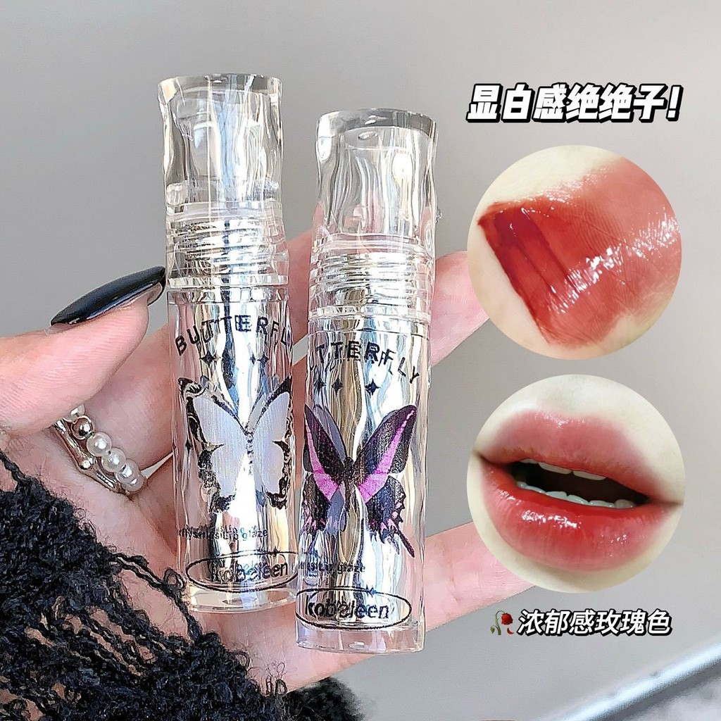 Kobeleen Glossy Lip Glaze Mirror Natural Clear, Không Dính Và Dưỡng Ẩm ...