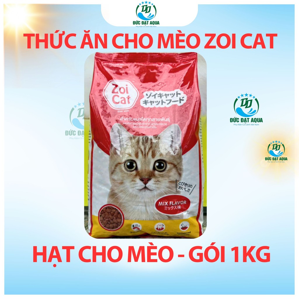 Thức ăn cho mèo Zoi Cat, hạt cho mèo - gói 1kg Cung cấp đầy đủ dinh ...