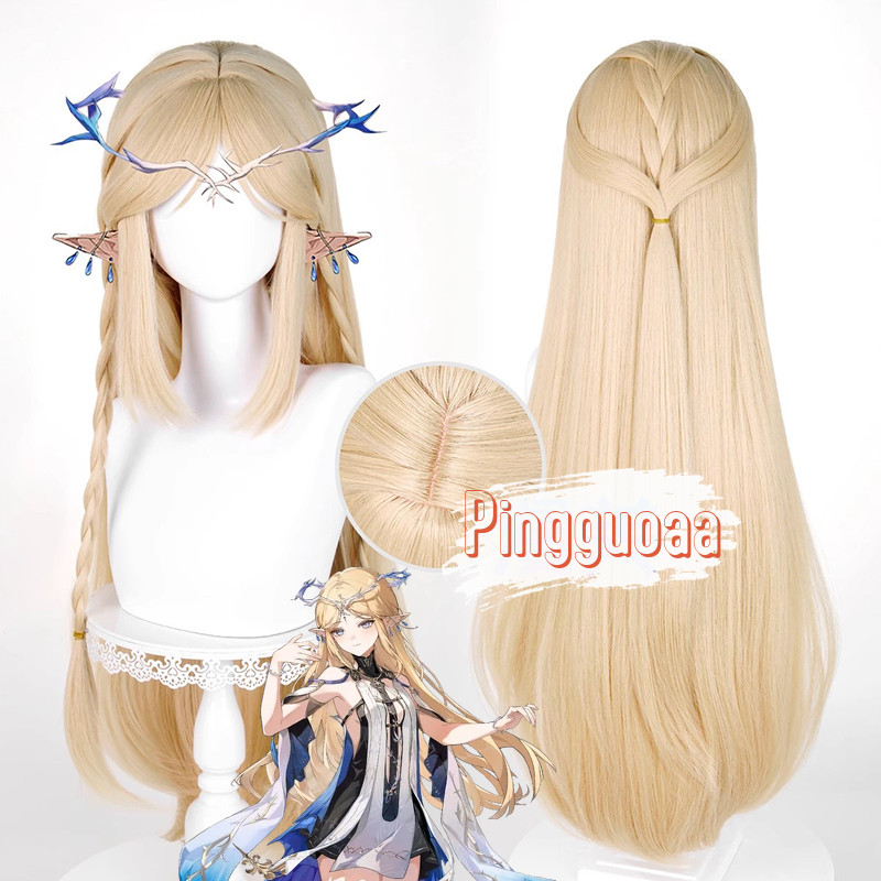 【Manmei】Wuthering Waves Cartethyia Cosplay Wig 90cm Long Heat Resistant ...