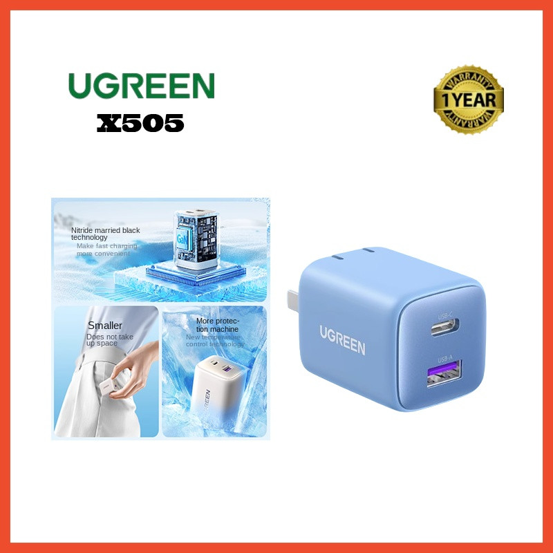 Ugreen X505 20W / 35W Gallium Nitride Cổng kép PD Sạc nhanh USB ...