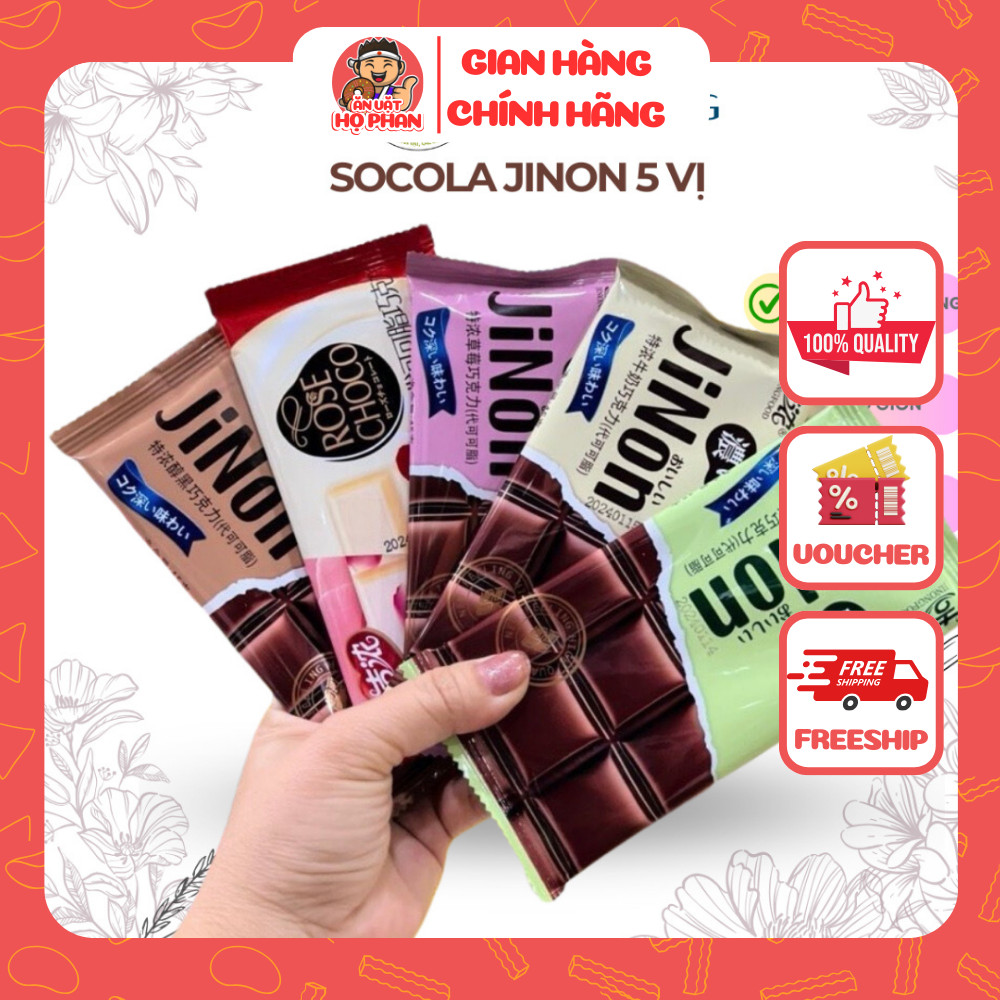Kẹo Socola JiNon Vị Matcha, Hoa Hồng, Sữa, Dâu ,Nguyên Vị- Ăn Vặt Họ ...