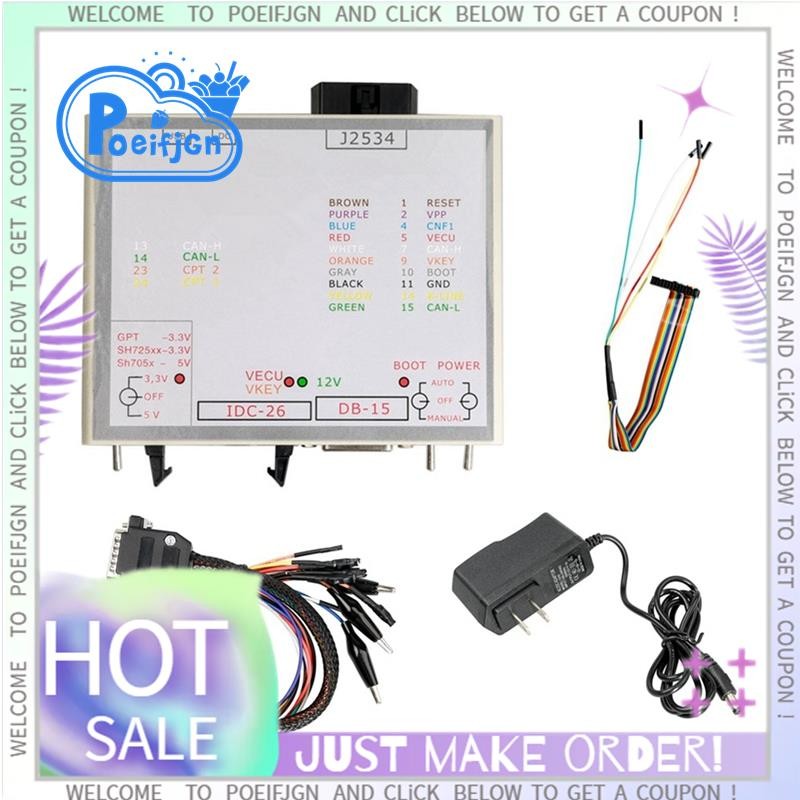 [Poeifjgn] Hộp nguồn mới J-TAG cho FLASH Via J2534 Hoạt động cho FLASH ECU-Soft OBD ECU Lập ...