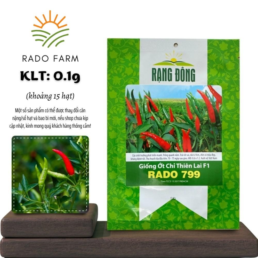 Hạt giống Ớt Chỉ Thiên Rado 799 (0,1g~15 hạt) siêu cay,trồng quanh năm,dễ chăm sóc - Rado Farm ...
