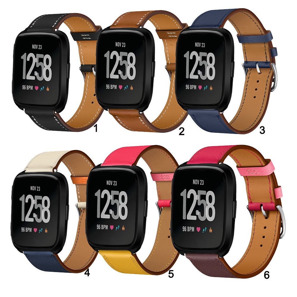 Dây đeo bằng da cho Fitbit Versa / Versa Lite / Versa 2 / Versa SE ...