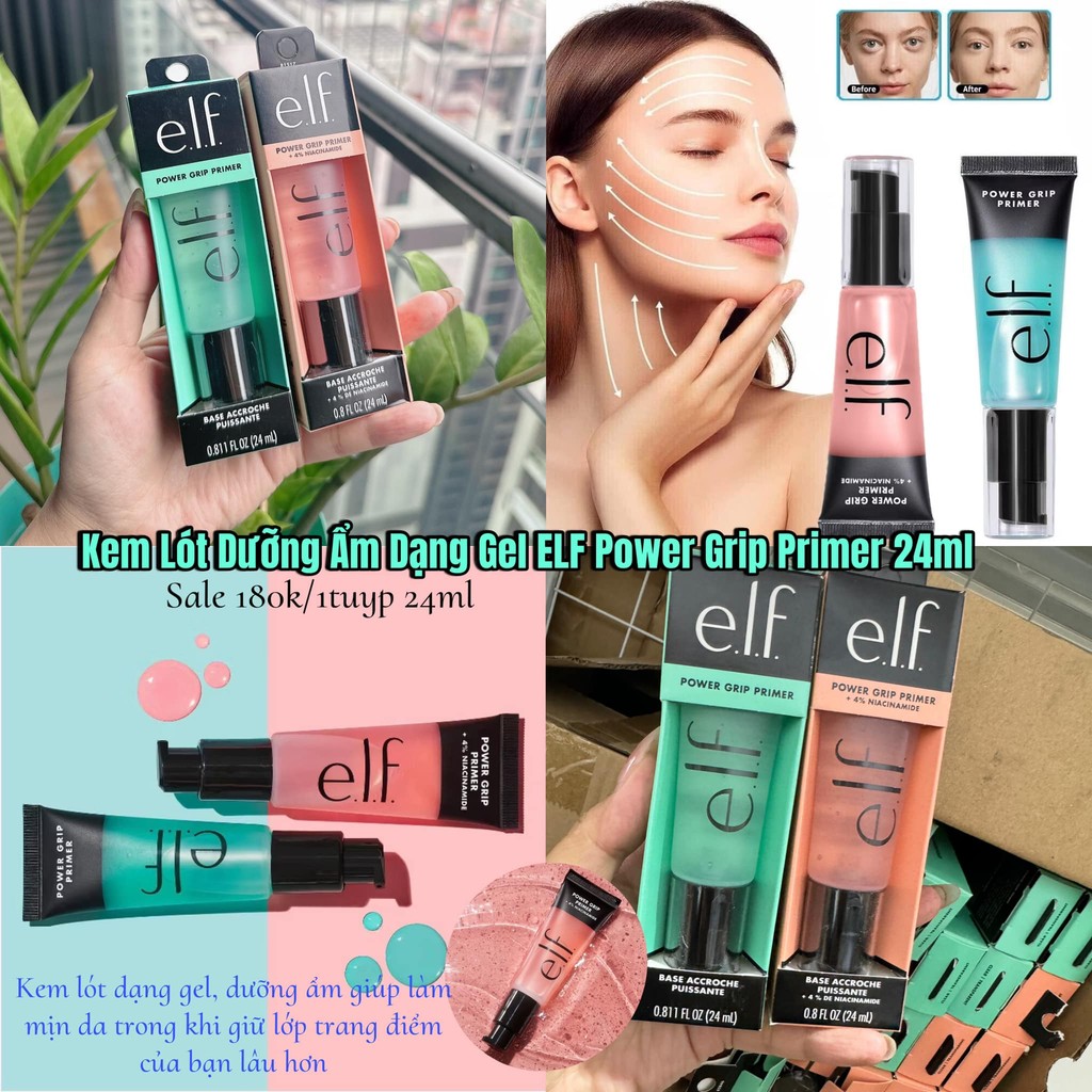 Kem Lót Dưỡng Ẩm Dạng Gel ELF Power Grip Primer 24ml | Shopee Việt Nam