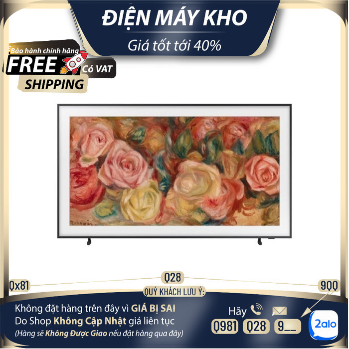 QA55LS03DA - Smart Tivi Khung Tranh The Frame QLED Samsung 4K 55 inch QA55LS03D | Shopee Việt Nam