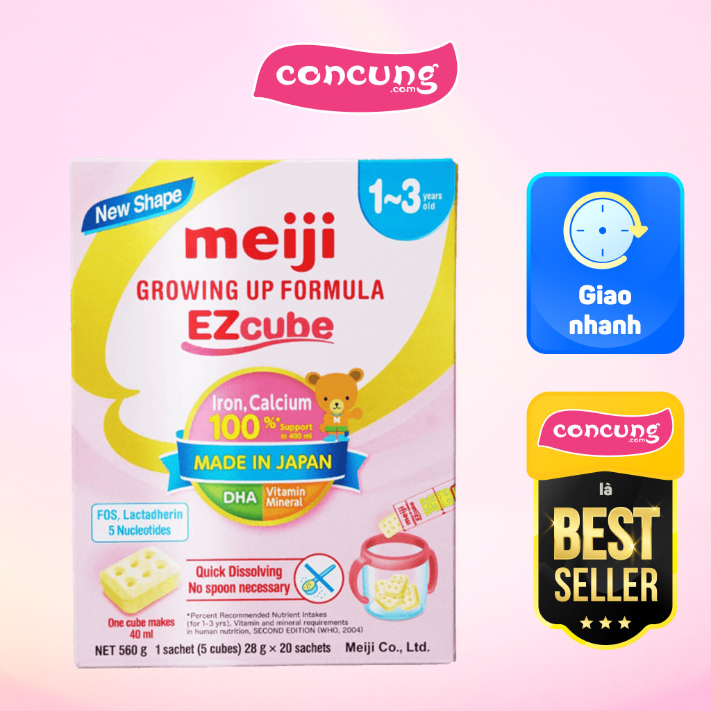 Sữa Meiji 1-3 years old Growing up Formula Ezcube 560g | Shopee Việt Nam