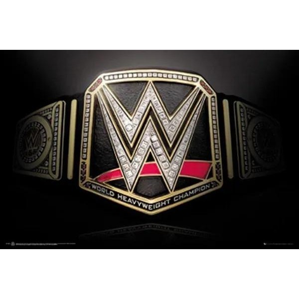 Wwe Title Belt Tin Sign Poster Home Pubs & Bars Poster Wall Art Poster ...