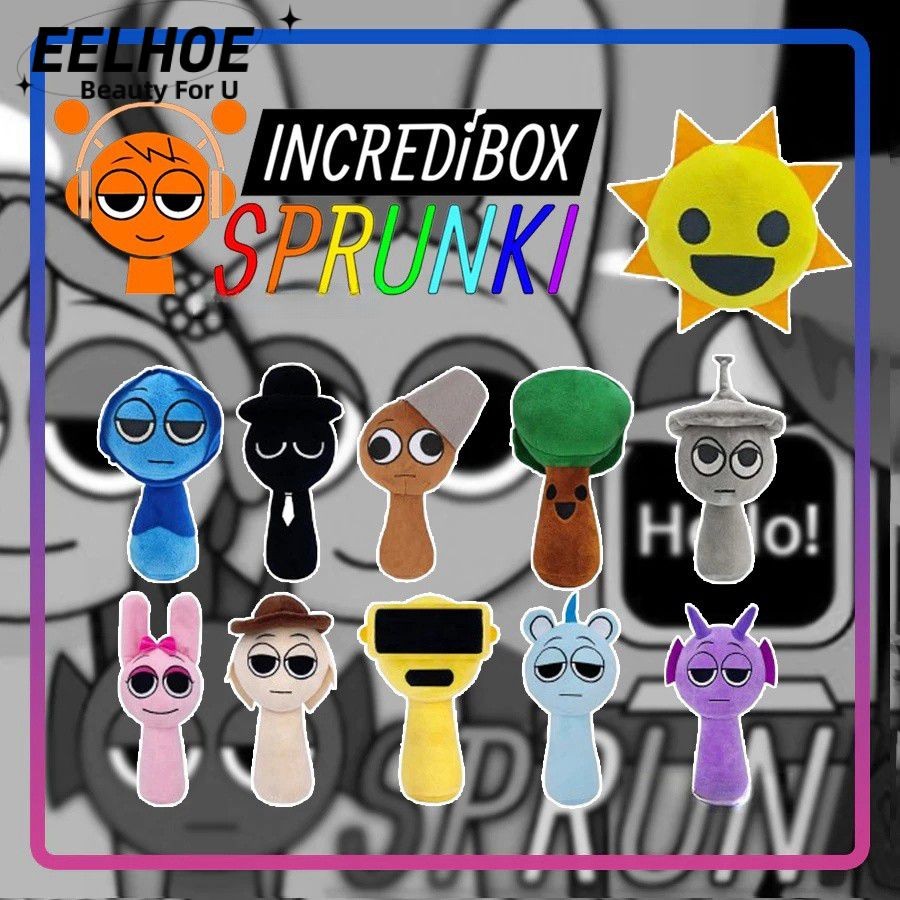 Sprunki Incredibox Sprunki Đồ Chơi Sang Trọng Sprunki Xám Wenda Oren ...