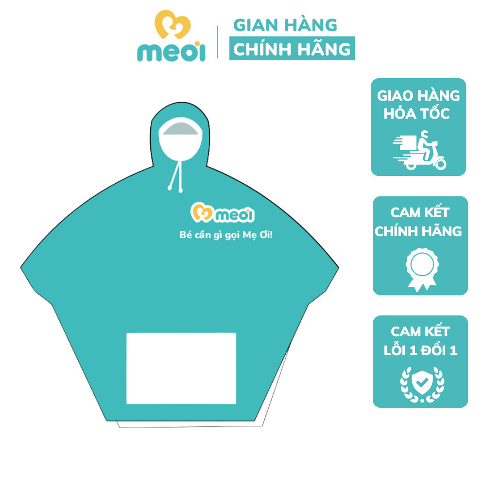 (Quà tặng không bán) Áo mưa in logo Meoi | Shopee Việt Nam