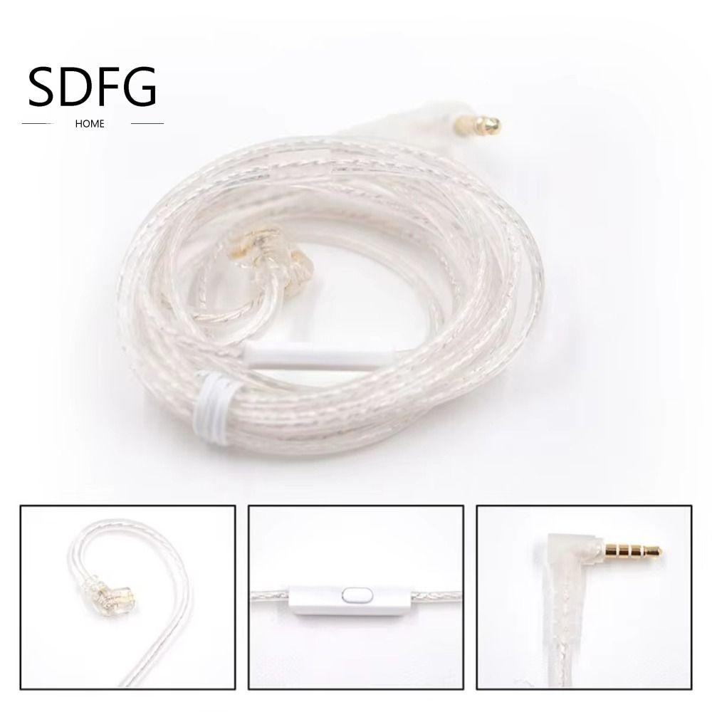 Cáp tai nghe SDFG KZ, Mạ bạc có micrô Dây tai nghe KZ, Cáp nâng cấp tai ...