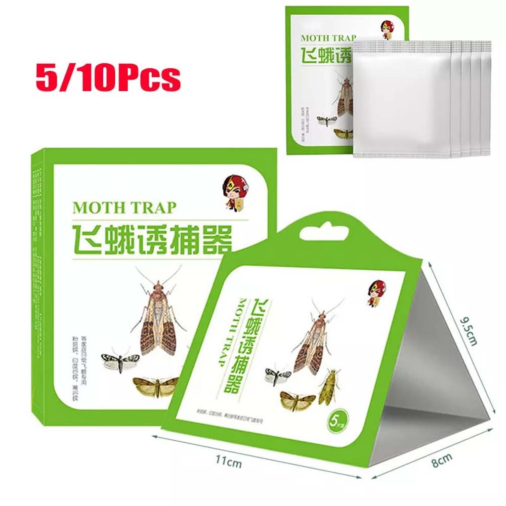 10PCS Attractant Moth Trap Pantry Kitchen Anti Moth Insect Killer Moth ...