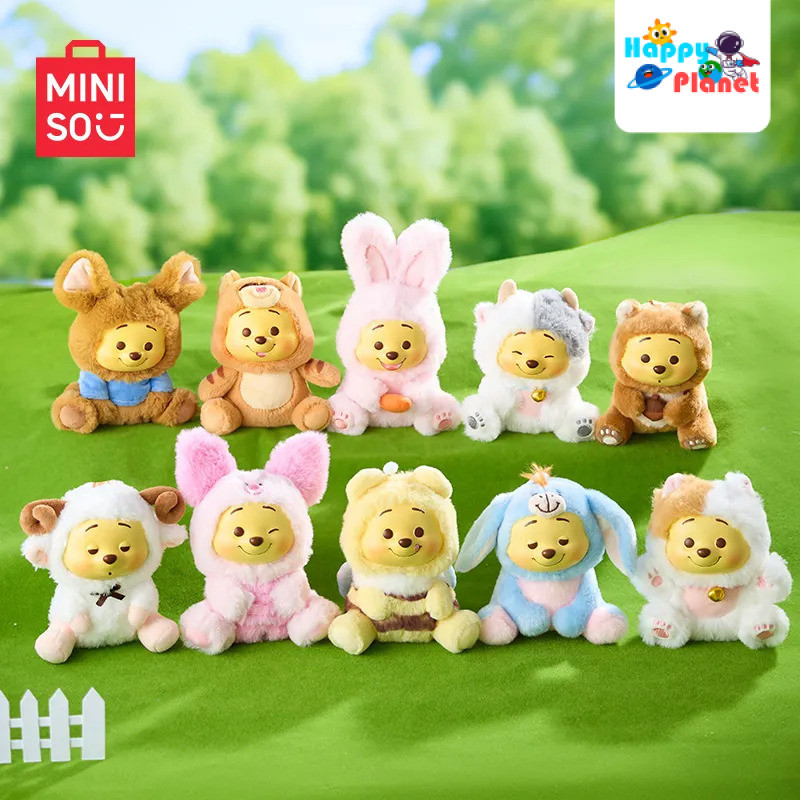 MINISO Disney Winnie The Pooh Series Bữa tiệc nghịch ngợm Pooh biến thành sóc mèo Tigger Hộp mù ...