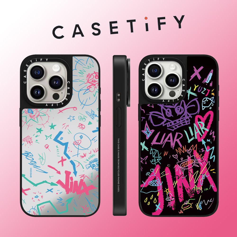 Casetify Graffiti Tiếng Anh JINX gương mặt Ốp điện thoại cho iPhone 16 ...