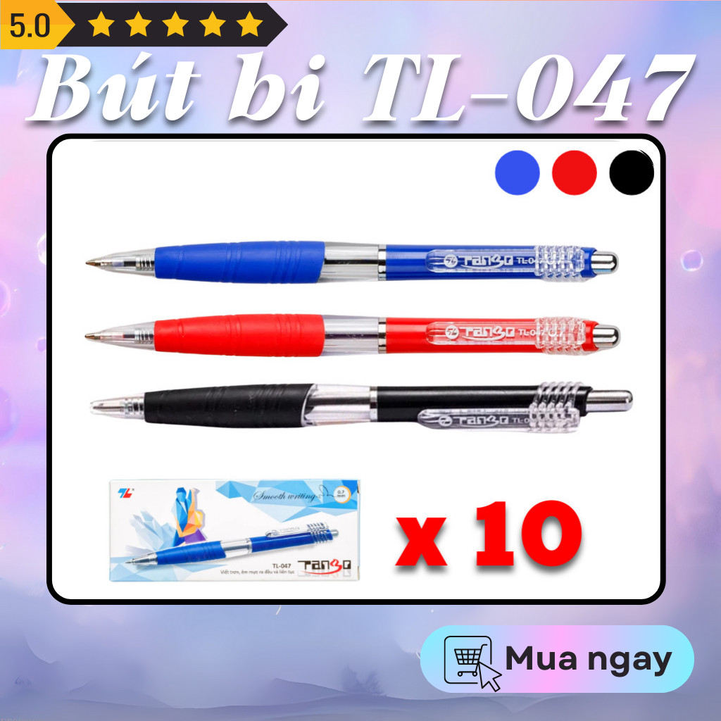 (Hộp 10 cây) Bút bi Thiên Long TL-047 0.7mm | Shopee Việt Nam