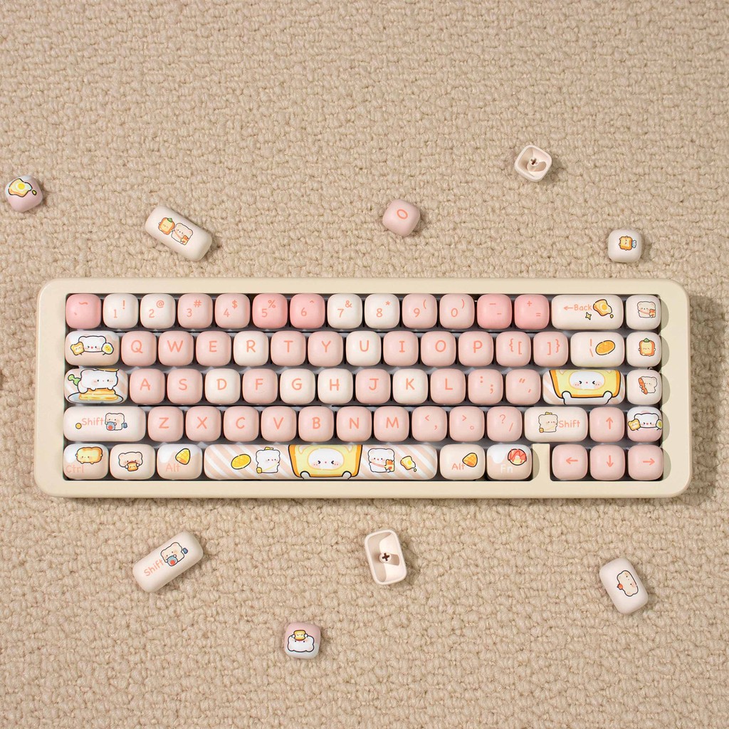 Mog profile Keycaps PBT tròn dễ thương cho bàn phím cơ | Shopee Việt Nam