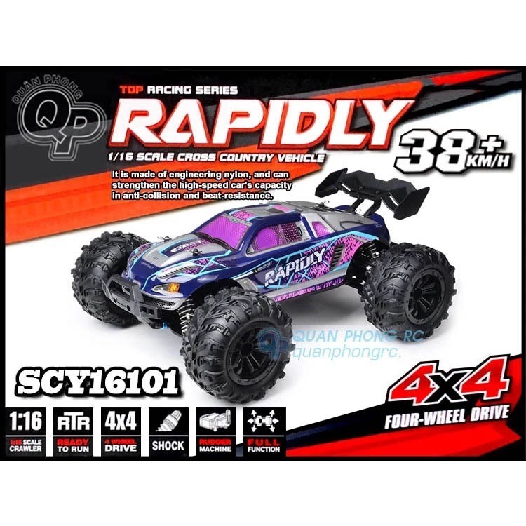 Xe Điều Khiển SCY 16101 RAPIDLY 1/16 2.4G 4WD High Speed RC Truck Car ...