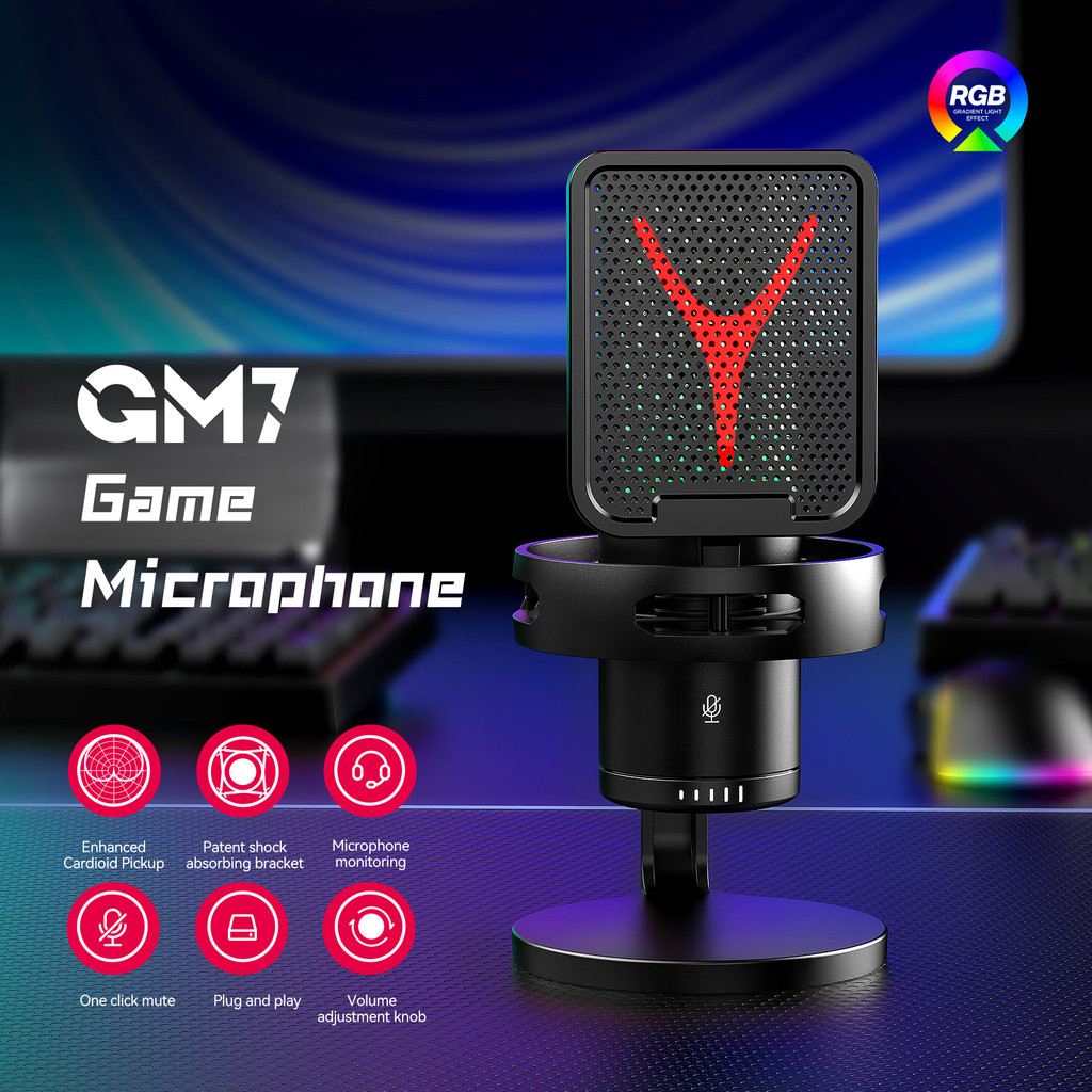 Micro Chơi Game Chuyên Nghiệp Condenser Mic PC Laptop Máy Tính RGB USB ...