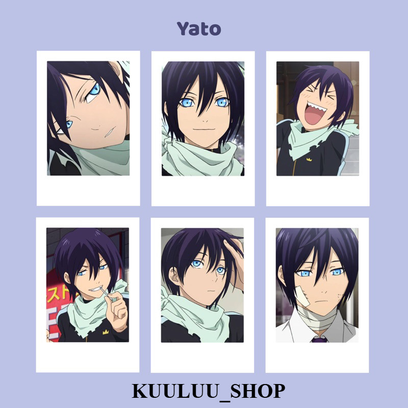 [KUULUU CARD] SET 6 Card Polaroid Anime Noragami - Cán Màng Chống Xước ...