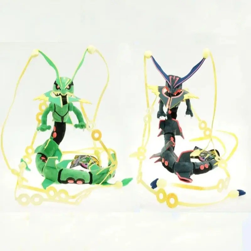 80cm Mới Pokemon Động Vật Đồ Chơi Xanh Đen Rayquaza Siêu Mega Form Búp ...
