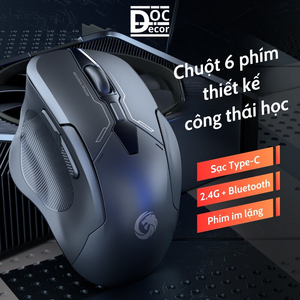 Chuột không dây Bluetooth M33 sạc pin thiết kế tiện dụng 6 phím bấm ...