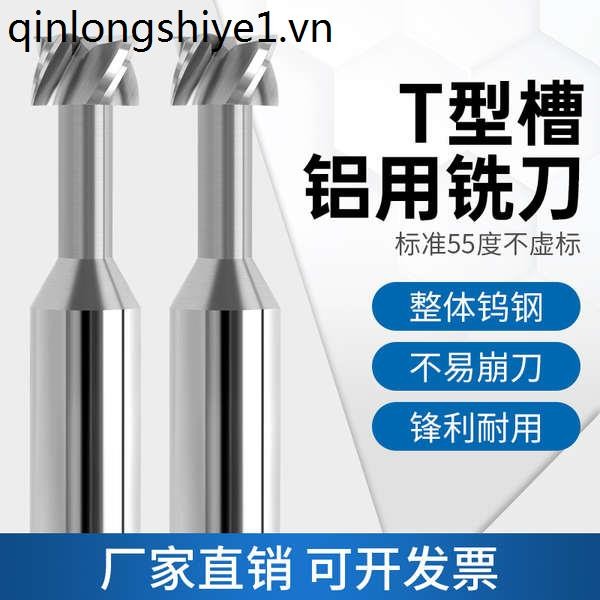 Sâu Đông Nhôm 4 Lưỡi Dao Hình Chữ T Thép Vonfram Carbide Hình Chữ T Grooving Phay Cắt CNC Công ...