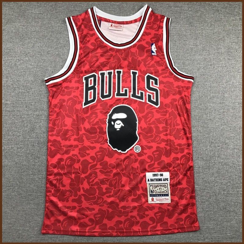 NP2 NBA Jersey Chicago Bulls No.93 Bape Joint Classic Jersey Áo Vest ...