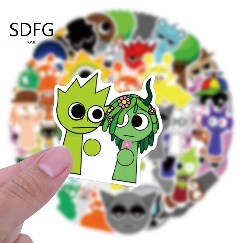 Sdfg 55 Cái / bộ Incredibox Sprunki Sticker, PVC Oren Wenda Game ...