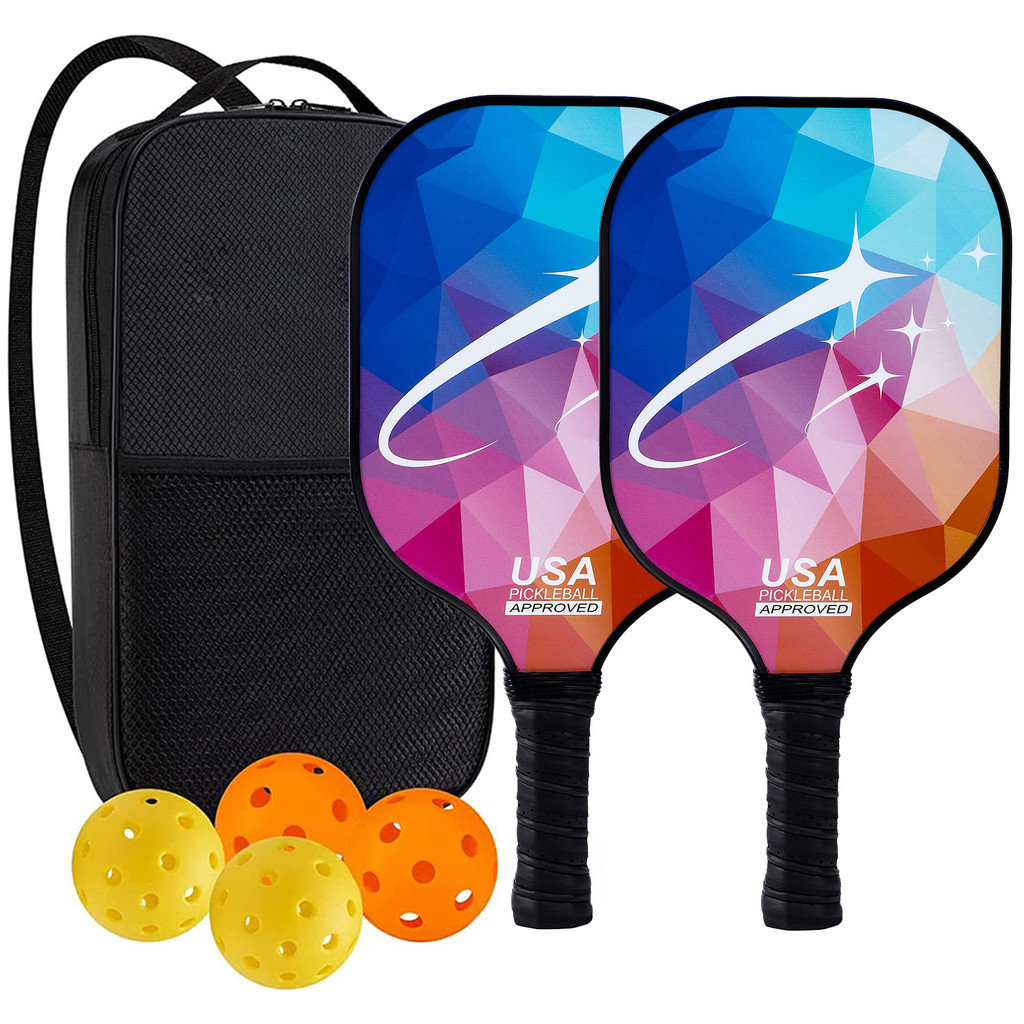 Vợt Pickleball Combo 2 Vợt Tặng Túi + 4 Bóng , Chất Liệu Carbon Và Sợi ...
