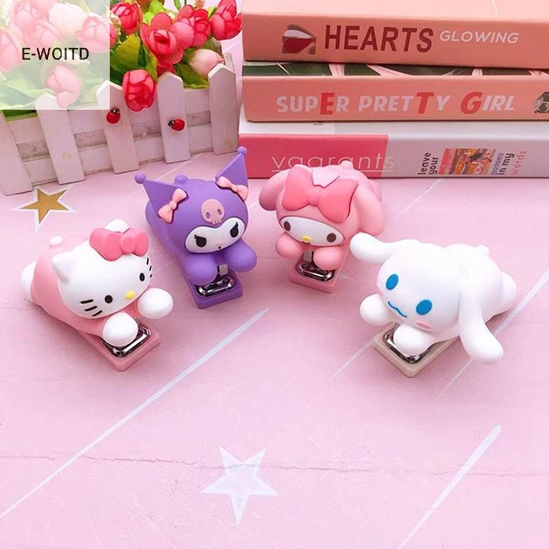 E-woitd Hello Kitty Stapler Sanrio Đồ dùng học tập Anime Máy đóng sách ...