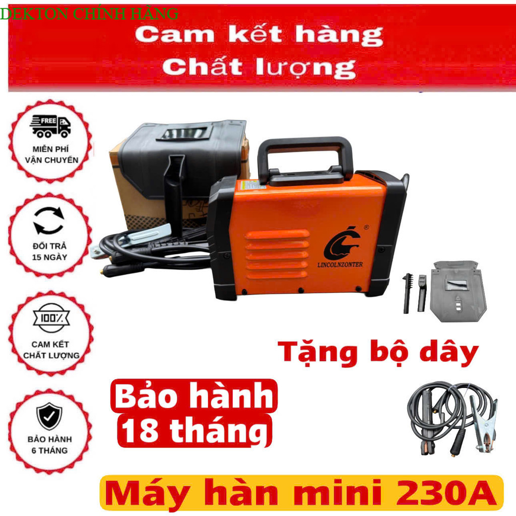 Máy Hàn Que MINI Lincoln Mini 230A bảo hành 2 năm DEKTON ch | Shopee ...