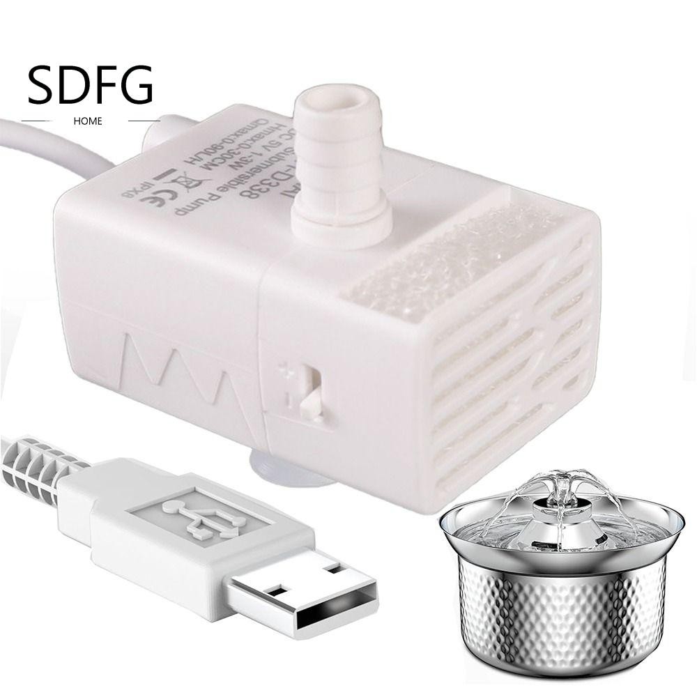 Máy bơm nước cho thú cưng SDFG, Máy bơm chìm Mini có đèn LED siêu yên ...