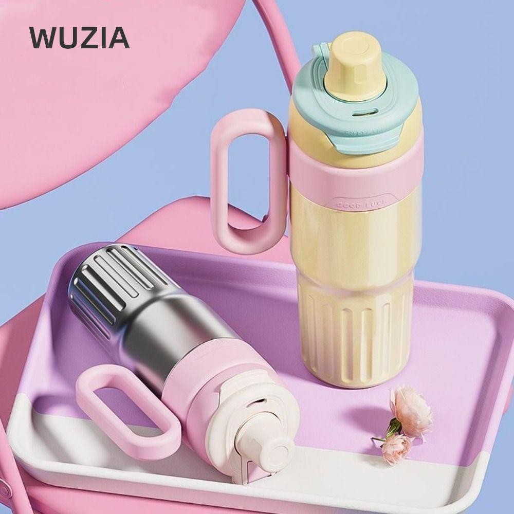 Cốc Cách Nhiệt WUZIA, Tay Cầm Di Động 780ml Hút Chân Không, Ins 316 Thép Không Gỉ Dung Tích Lớn ...