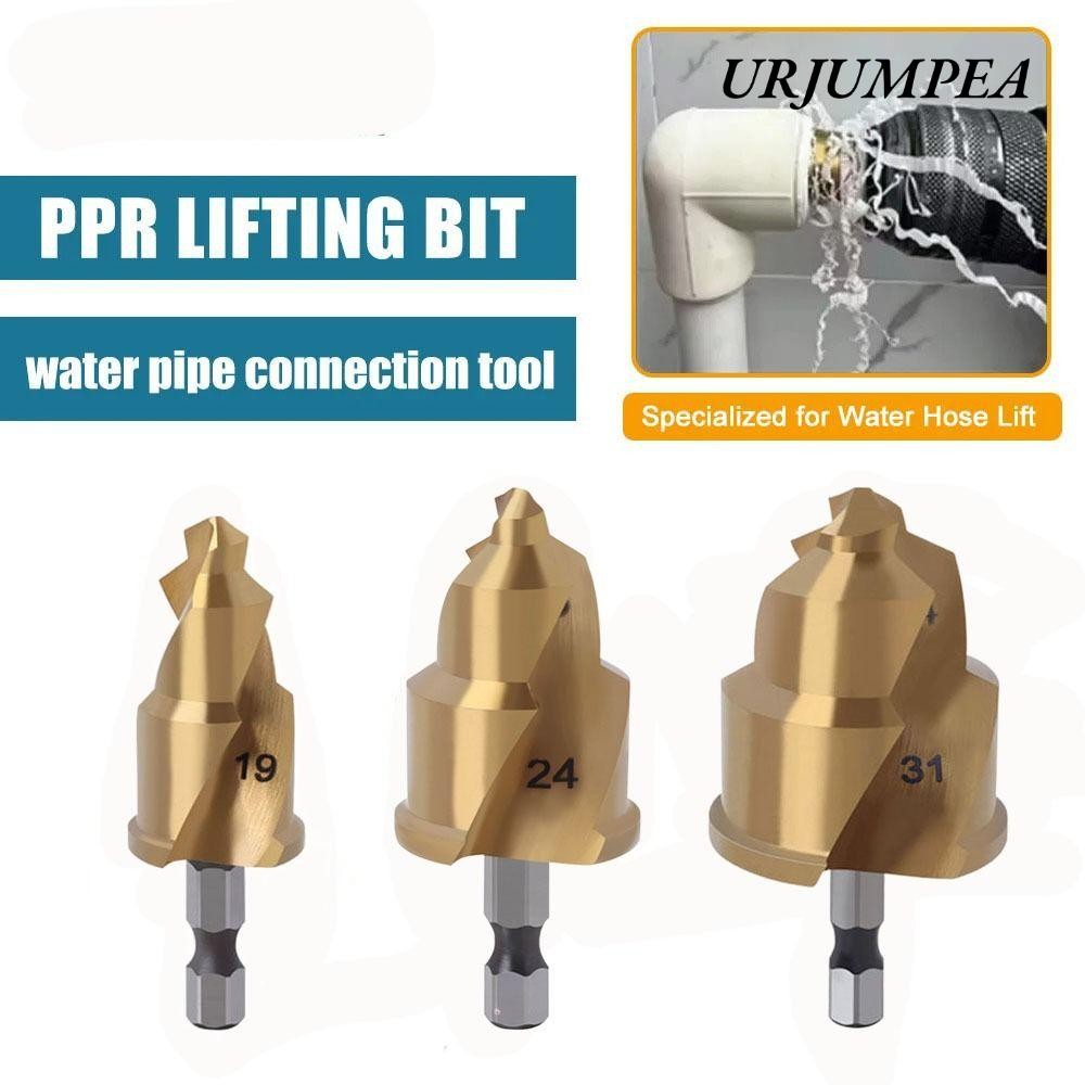 Máy khoan nâng URJUMPEA PPR, Chuôi lục giác 4: 6 ⁄ 1 Inch Bộ mũi khoan sửa chữa ống nước, Mũi ...
