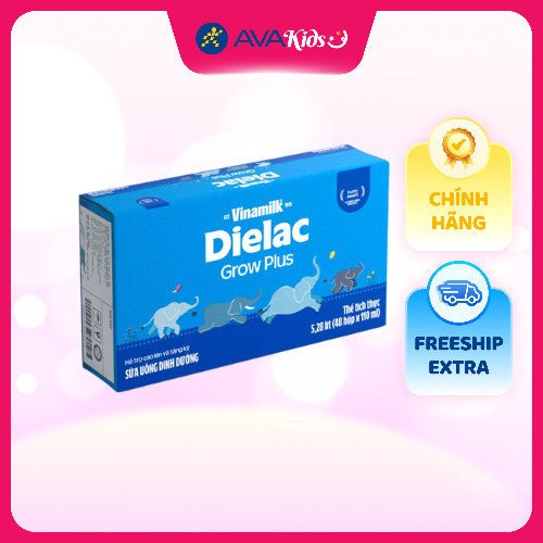 Thùng 48 hộp sữa non pha sẵn Dielac Grow Plus 110 ml (từ 1 tuổi) - Giao bao bì ngẫu nhiên ...
