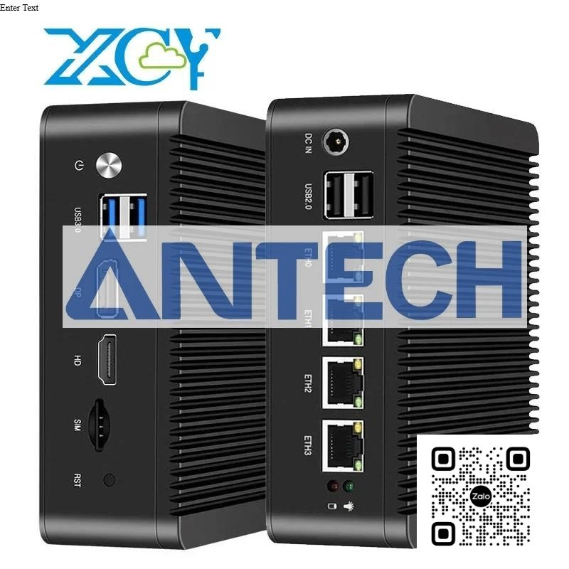 XCY Mini PC intel N100 J4125 J1900 N2830 N5105 4x 2.5G Ethernet Thin ...