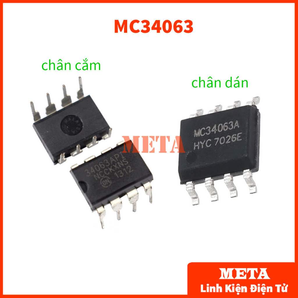 IC Chuyển Đổi Điện Áp MC34063 1.5A/36V Chân Cắm/Chân Dán - IC Chuyển Đổi Điện Áp 34063 | Shopee ...