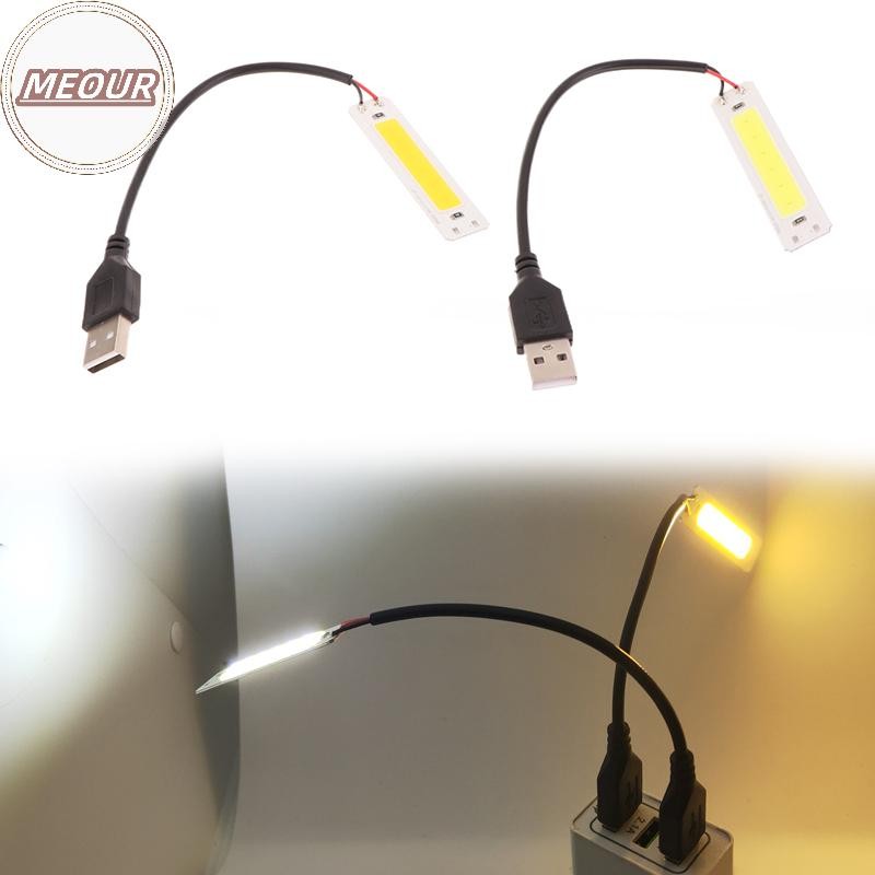 Meour DC 5V USB Nguồn Đèn LED 2W COB Strip Bar Bulb 60x15mm Ấm Lạnh Trắng 3000K 6500K Cho DIY ...