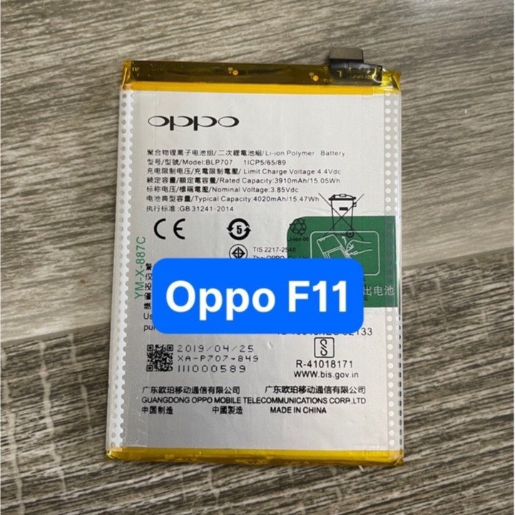 pin zin oppo F11 mã BLP707 dung lượng chuẩn 4020mAh | Shopee Việt Nam