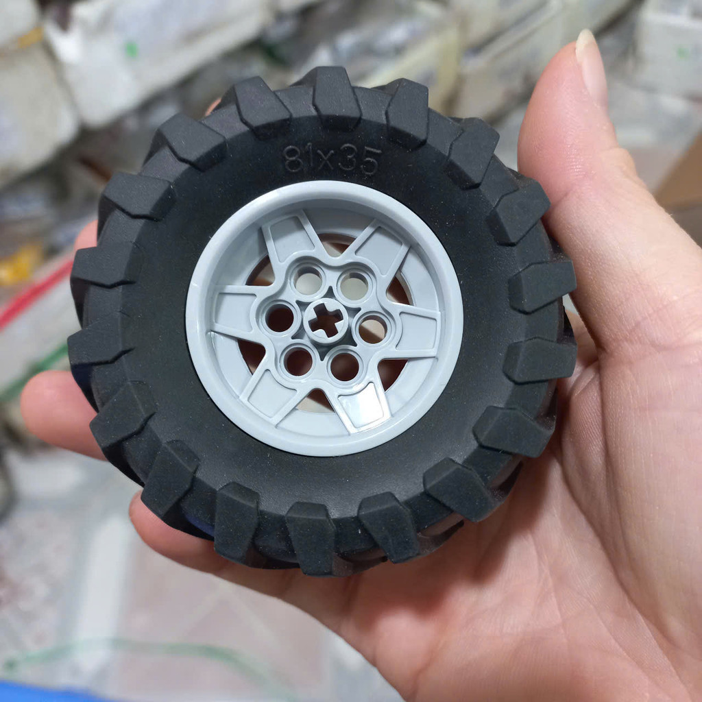 Một Cái Bánh Lốp Xe Kèm Mâm Kích Thước 81x35mm Phụ Kiện Đồ Chơi Lắp Ráp ...