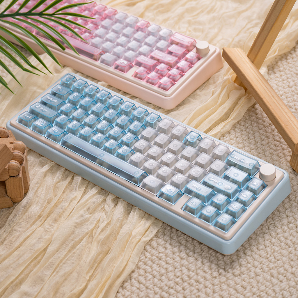 Foggy Trong Suốt Keycap Hình Trái Tim Hồng Xanh Anh Đào Hồ Sơ RGB ...