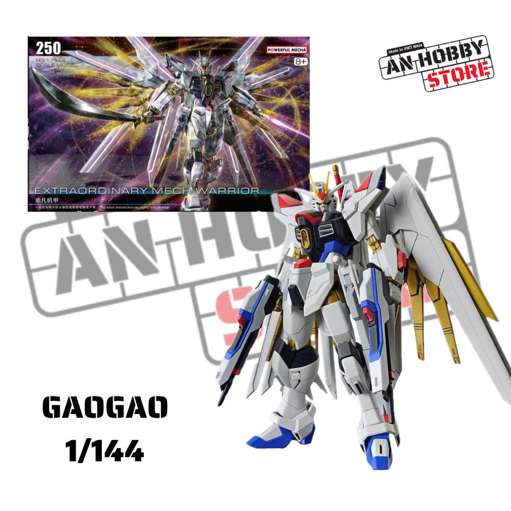 [HÀNG SẴN] MÔ HÌNH LẮP RÁP GAOGAO HG MIGHTY STRIKE FREEDOM 1/144 | Shopee Việt Nam