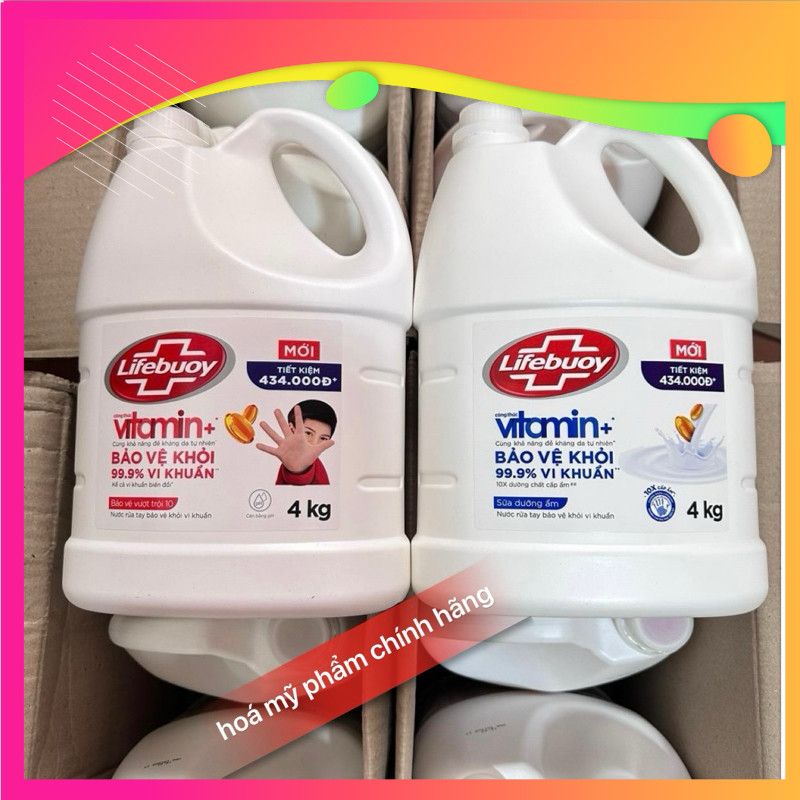 Nước rửa tay lifebuoy can 4lit 2 màu | Shopee Việt Nam