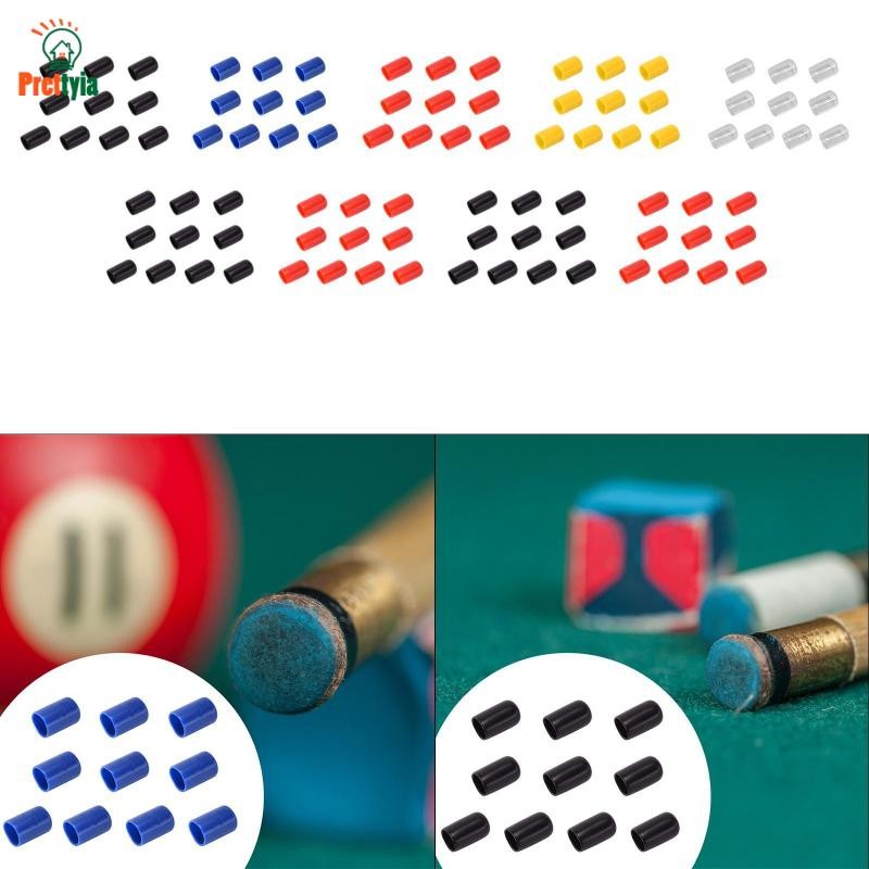 10 Cái Bida Cue Tip Protectors, Cue Bottom Covers, Đầu bi-a, Tay que ...