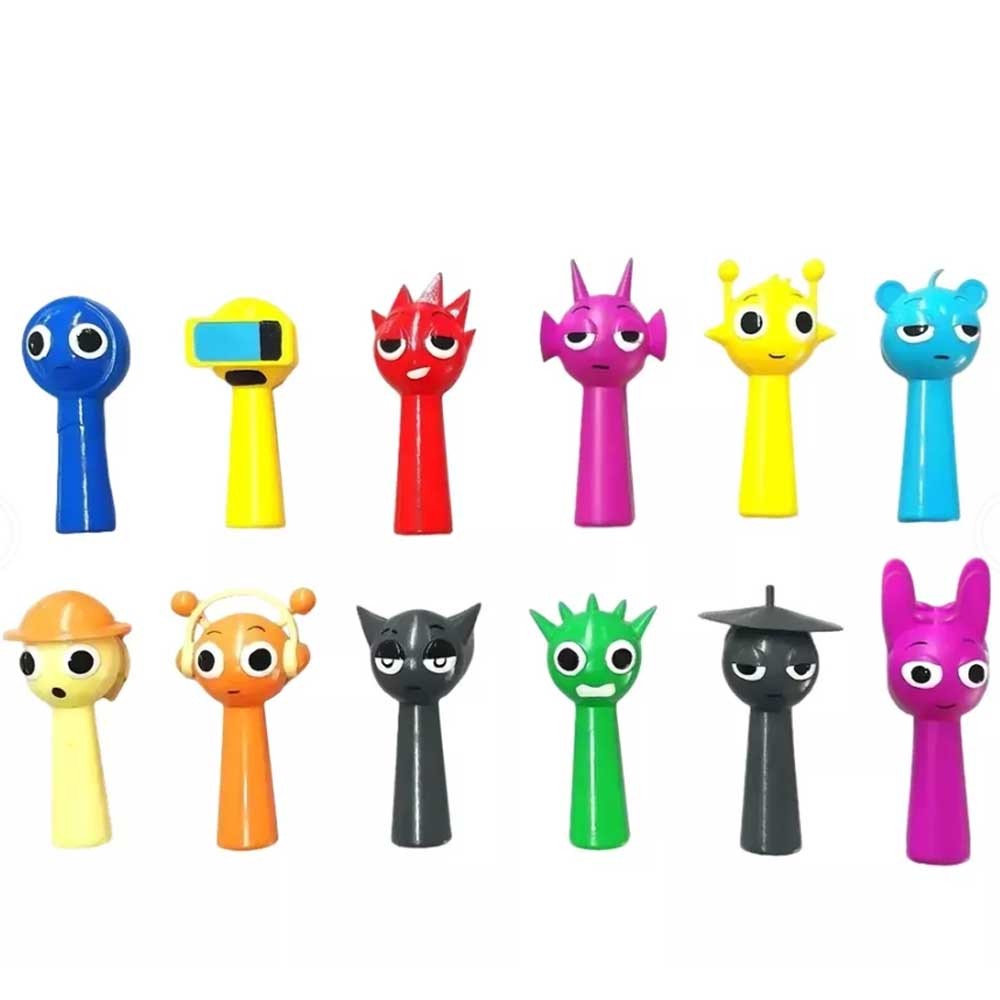 Sprunki Toys 12pcs Incredibox Sprunki Action Figure Simon Raddy Jevin ...