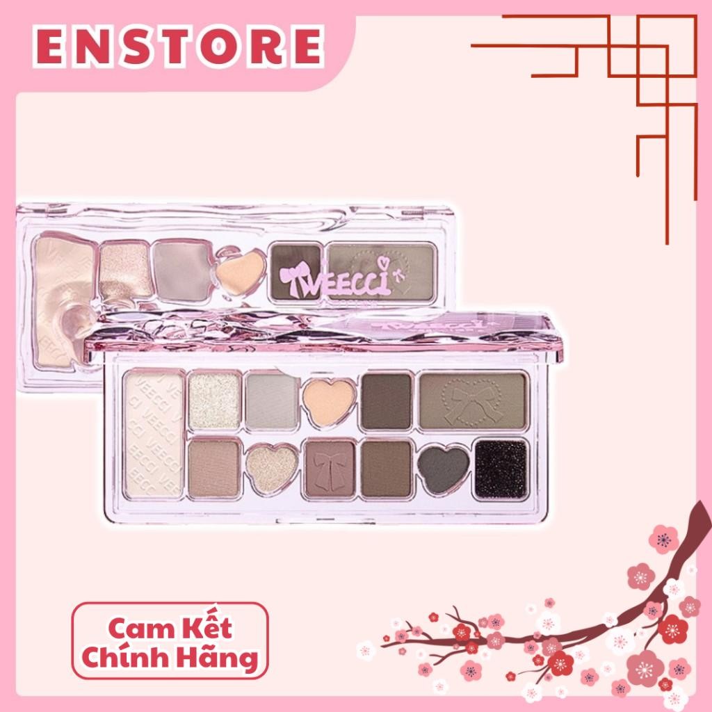 [VEECCI] Bảng phấn mắt 11 ô Veecci trái tim | Shopee Việt Nam