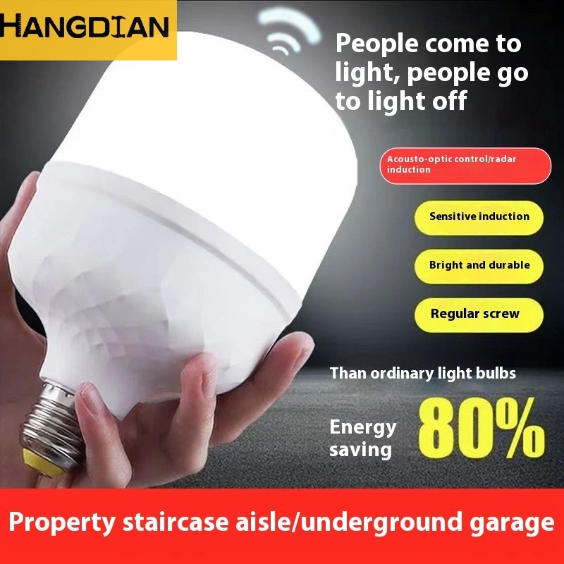 Bóng đèn LED thông minh HANGDIAN Bóng đèn điều khiển âm thanh và ánh ...