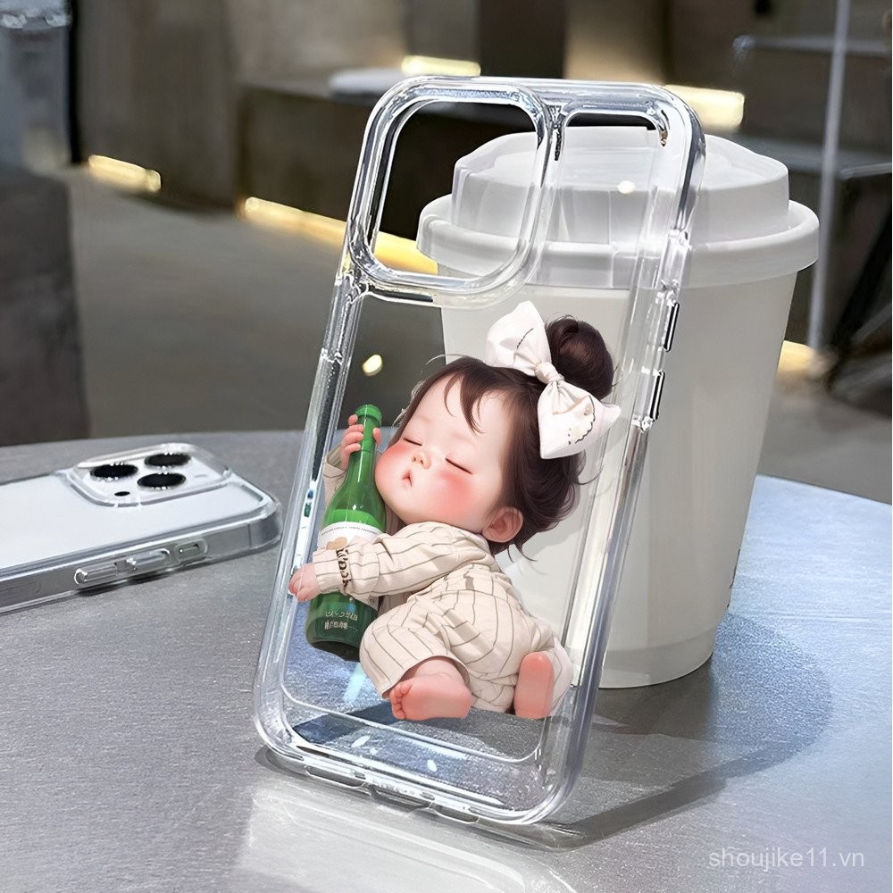 Fun girl funny cartoon iPhone phone case, apply cable iPhone 16? 11 \ \ 12; 13 \ \ 14; 15 ...